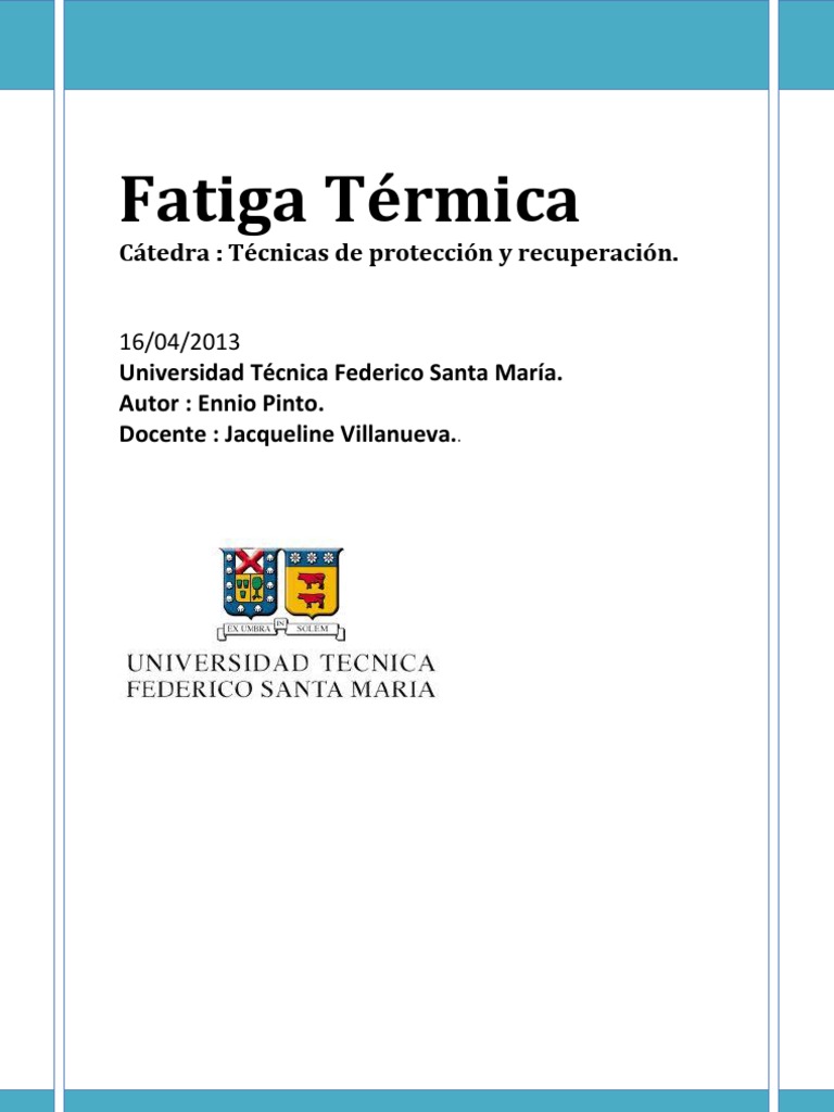 Fatiga Termica | PDF | Fatiga (material) | Fluencia (deformación)