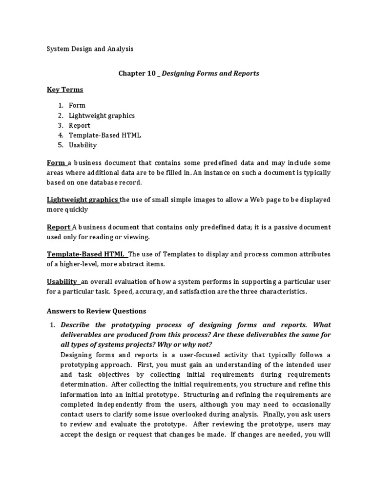 Homework Chapter 10 | PDF | Usability | Software Prototyping