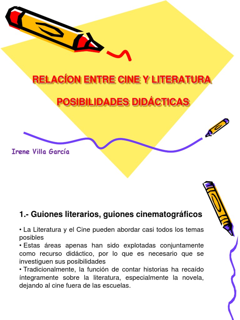 Relacion Entre Cine y Literatura | PDF | Imagen | Cinematografía