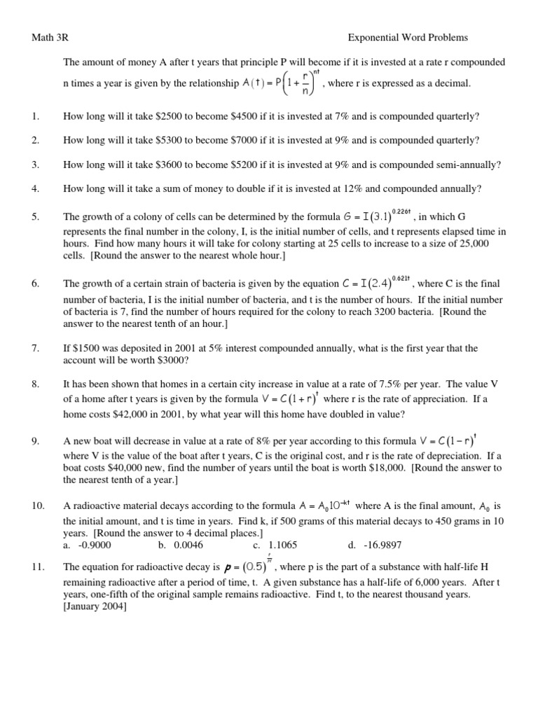 Application Word Problems | PDF | Business