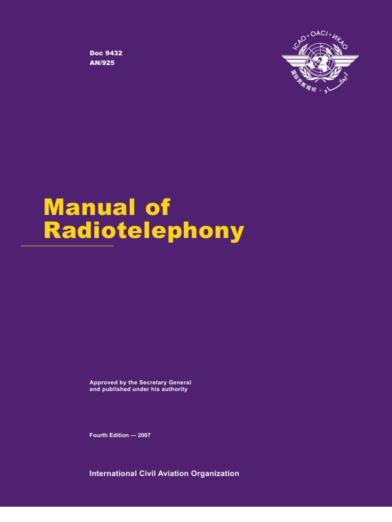 Radiotelephony ICAO | PDF | Air Traffic Control | Instrument Flight Rules