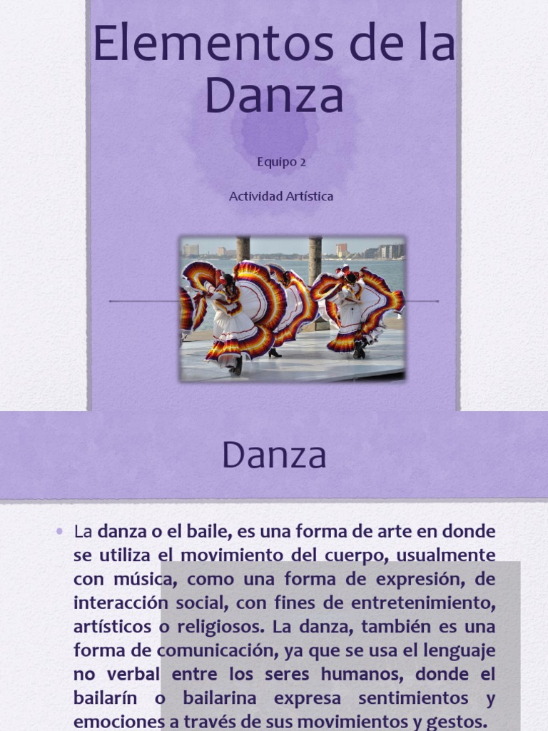 Elementos de La Danza - Equipo 2 6 2 | PDF | Bailes | Ritmo