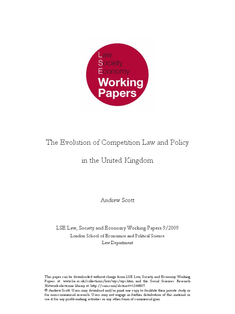 Competition Law History in UK | PDF | Competition Law | Restraint Of Trade