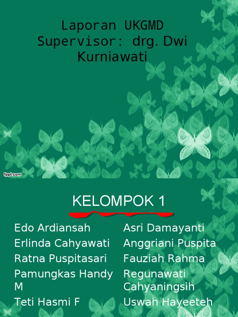 Presentasi Ukgmd | PDF | Kesehatan Holistik