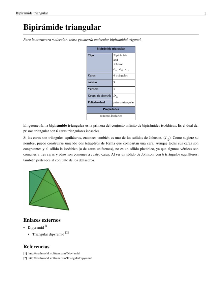 Bipirámide Triangular | PDF