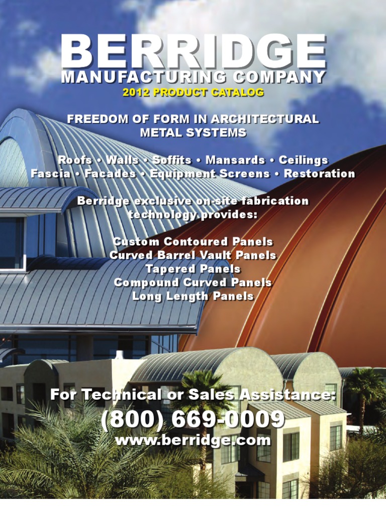 Berridge Product Catalog 2012 | PDF | Sheet Metal | Building Insulation