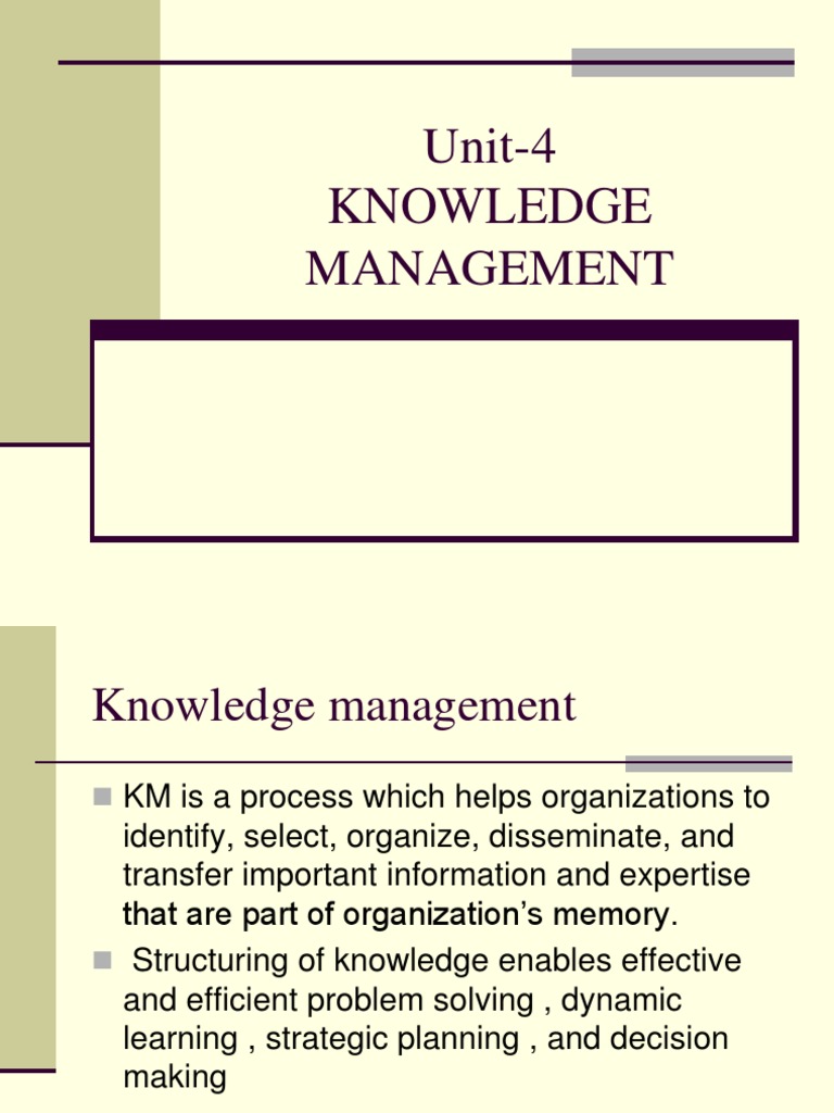 Understanding Knowledge Management Concepts | PDF