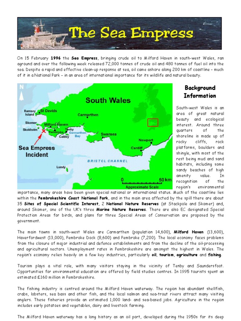 Sea Empress Oil Spill Impact Report | PDF | Oil Spill | Sea