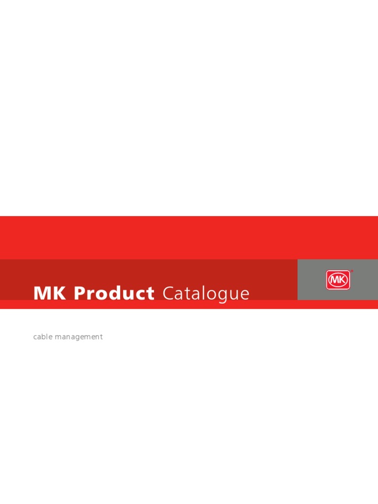 MK Electric CableManagementTechnicalBrochure (MiddleEast) | PDF ...