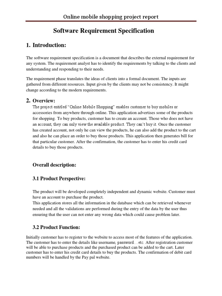 Online Shopping Project Report | PDF | Conceptual Model | User (Computing)