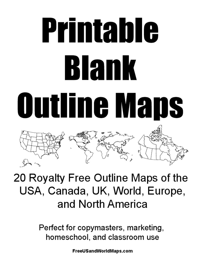 Print Able Blank Map Book 16 | PDF | Computing And Information ...