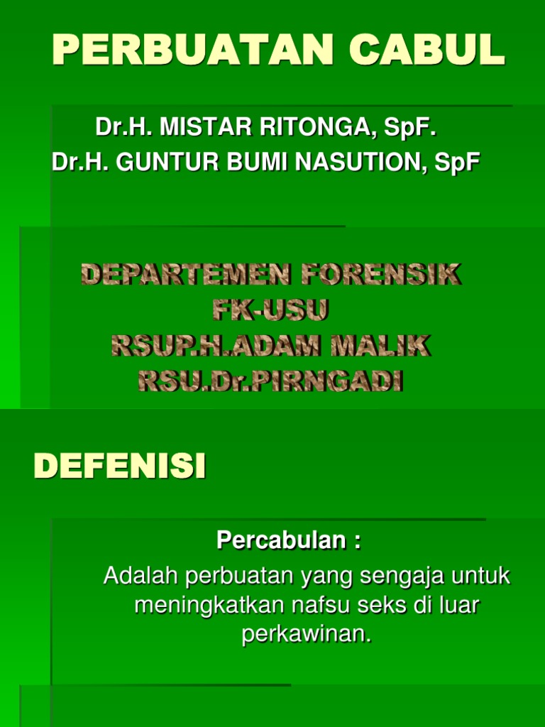 42-Perbuatan Cabul (DR - MR-DR - GBN) | PDF