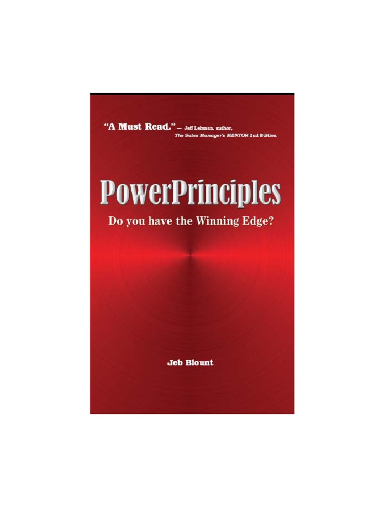 Power Principles | PDF | Sales | Advertising