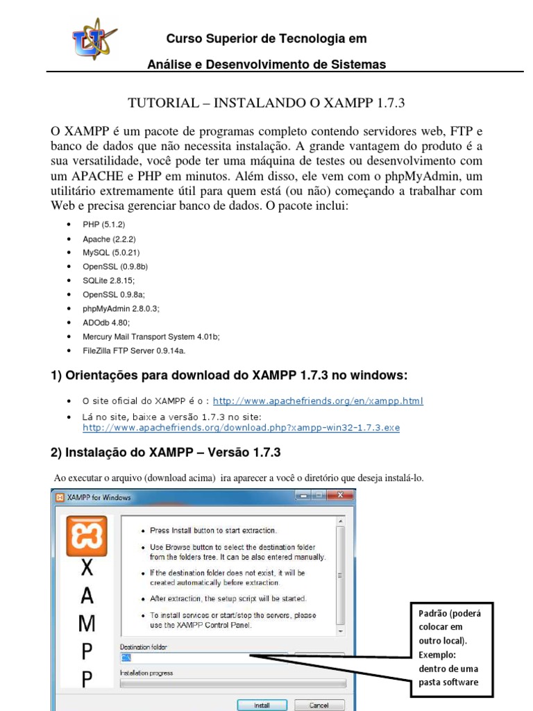 Instalando e configurando o ambiente de desenvolvimento local XAMPP ... Instalando e configurando o ambiente de desenvolvimento local XAMPP ...