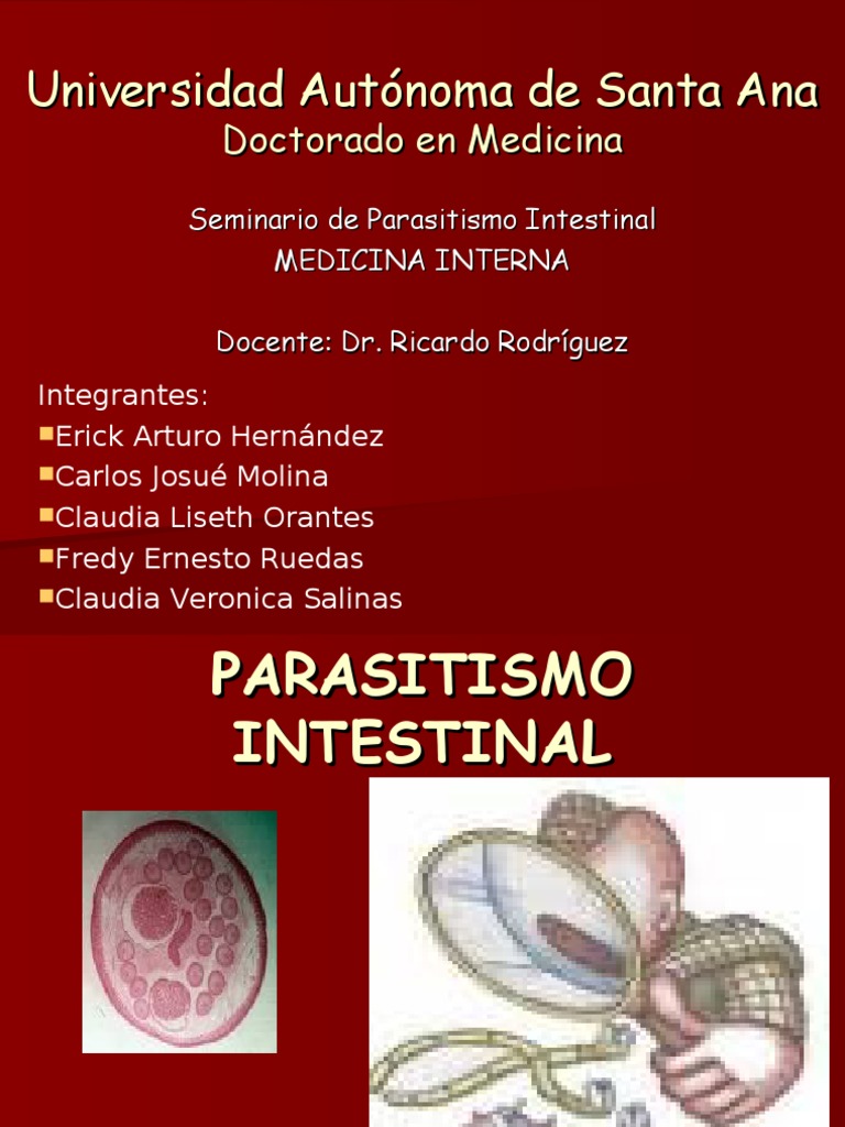 Seminario de Parasitismo Intestinal | PDF | Enfermedades y trastornos ...