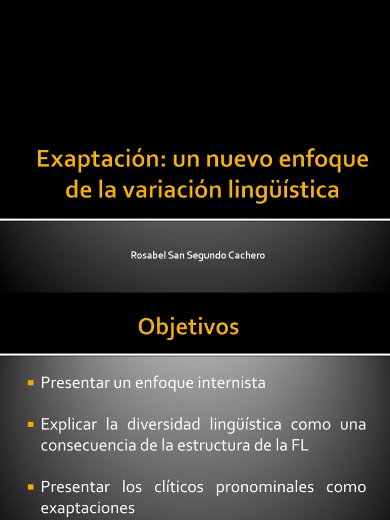 Exaptación de Clíticos en Lingüística | PDF | Sintaxis | Asunto (gramática)