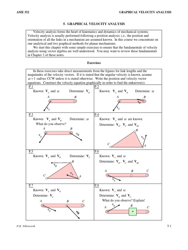 5 Velocity Graphical | PDF | Euclidean Vector | Velocity