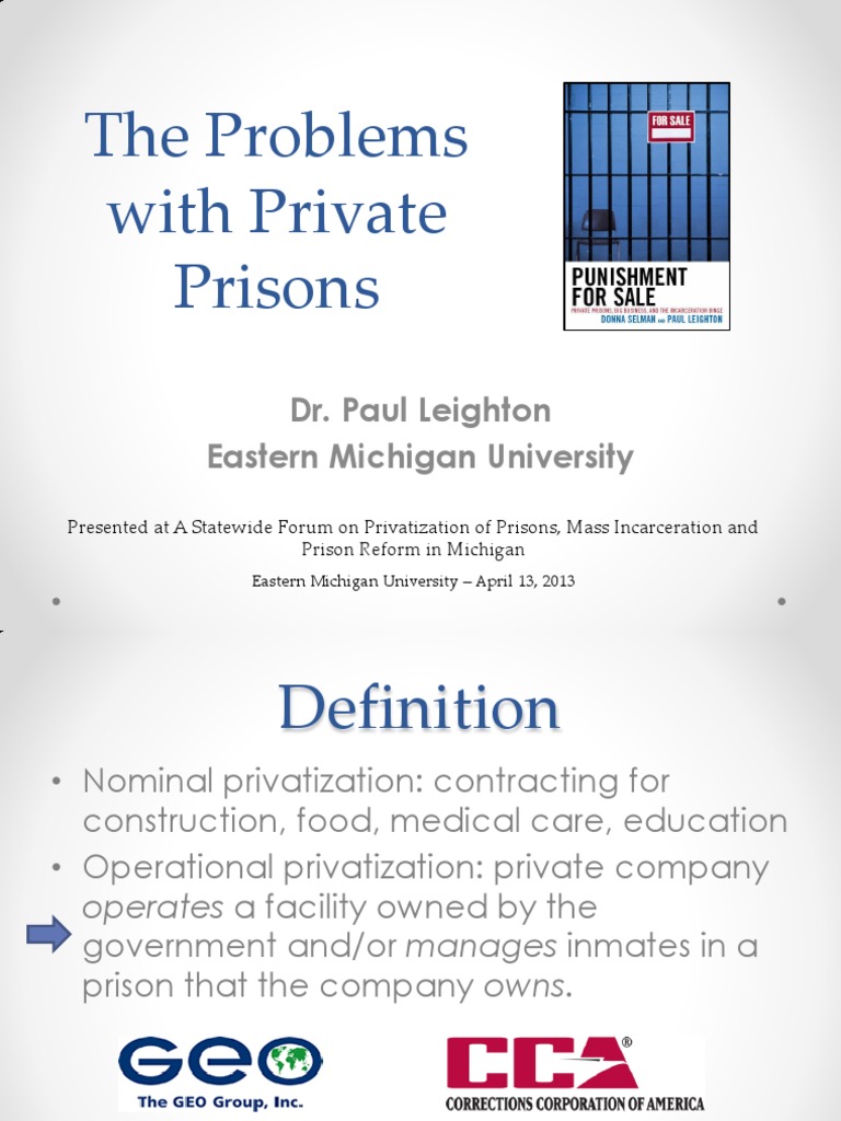 Problems With Private Prisons (2013) | PDF | Private Prison | Prison