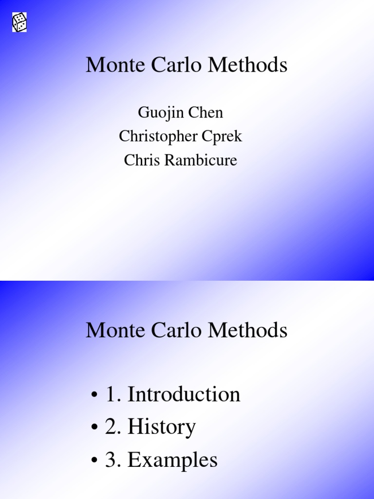 Monte Carlo Method | PDF | Monte Carlo Method | Partial Differential Equation