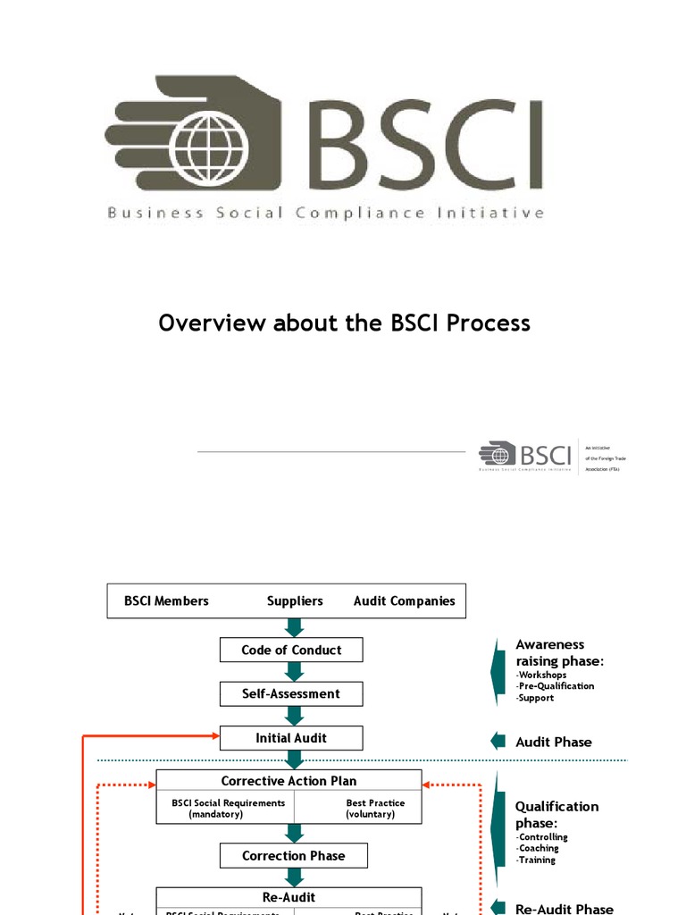 BSCI Process Overview and Audit Steps | PDF | Business | Finance ...