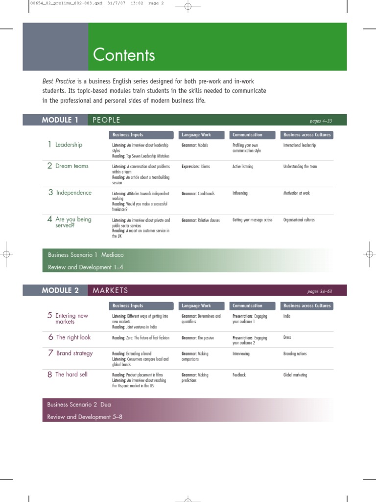Business English Skills Guide | PDF | Brand | Reading (Process)
