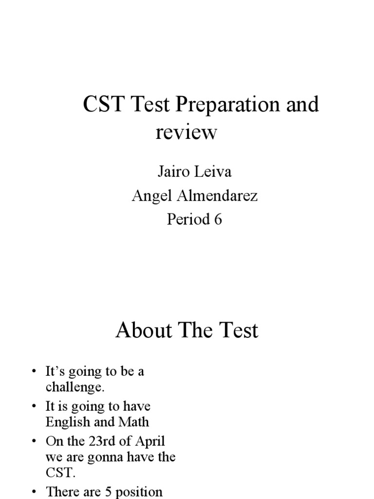 CST Test Prep Guide: Tips & Strategies | PDF | Language Arts & Discipline