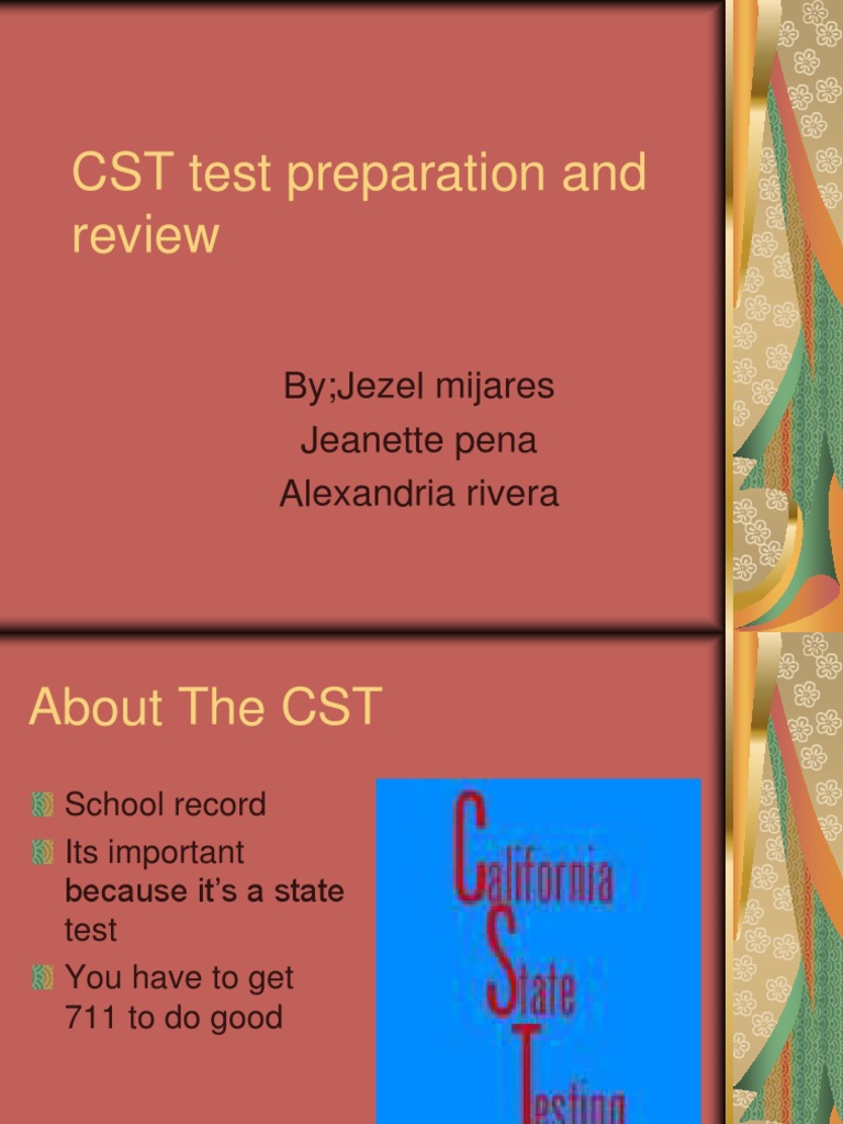 CST Test Prep Tips and Strategies | PDF