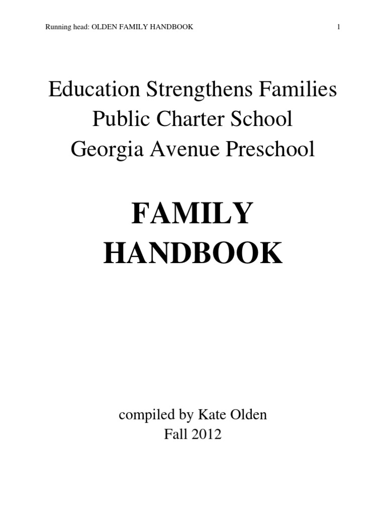 Preschool Family Handbook | PDF | Special Education | Individualized ...