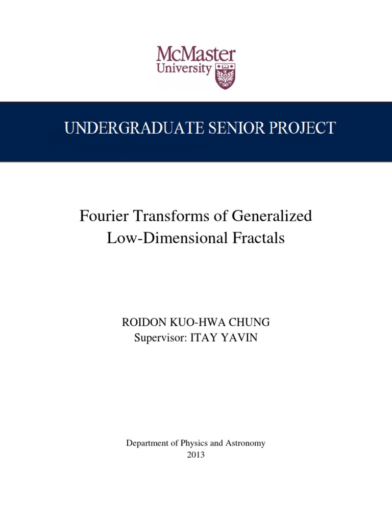 Fourier Transforms of Fractals | PDF | Fractal | Fourier Transform