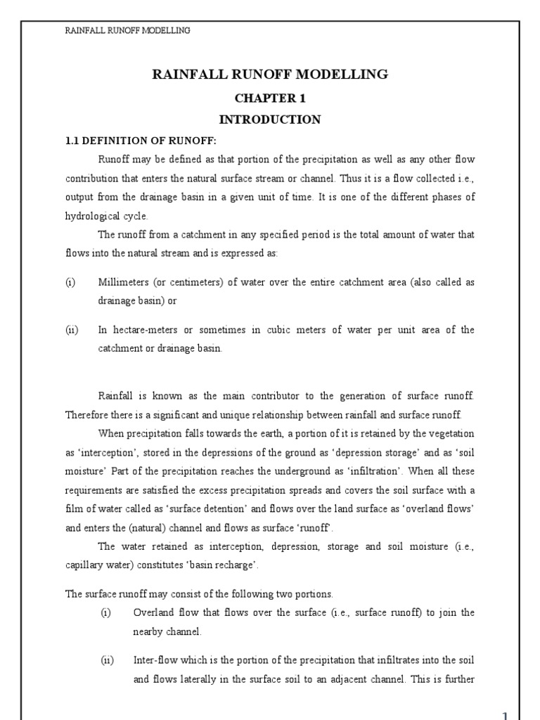 Rainfall Runoff Modelling | PDF | Surface Runoff | Computer Simulation