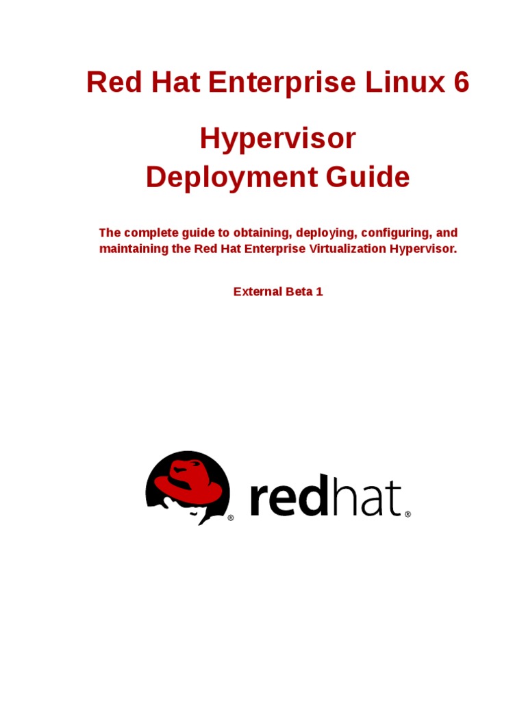 Red Hat Enterprise Linux-6-Hypervisor Deployment Guide-En-US | PDF ...