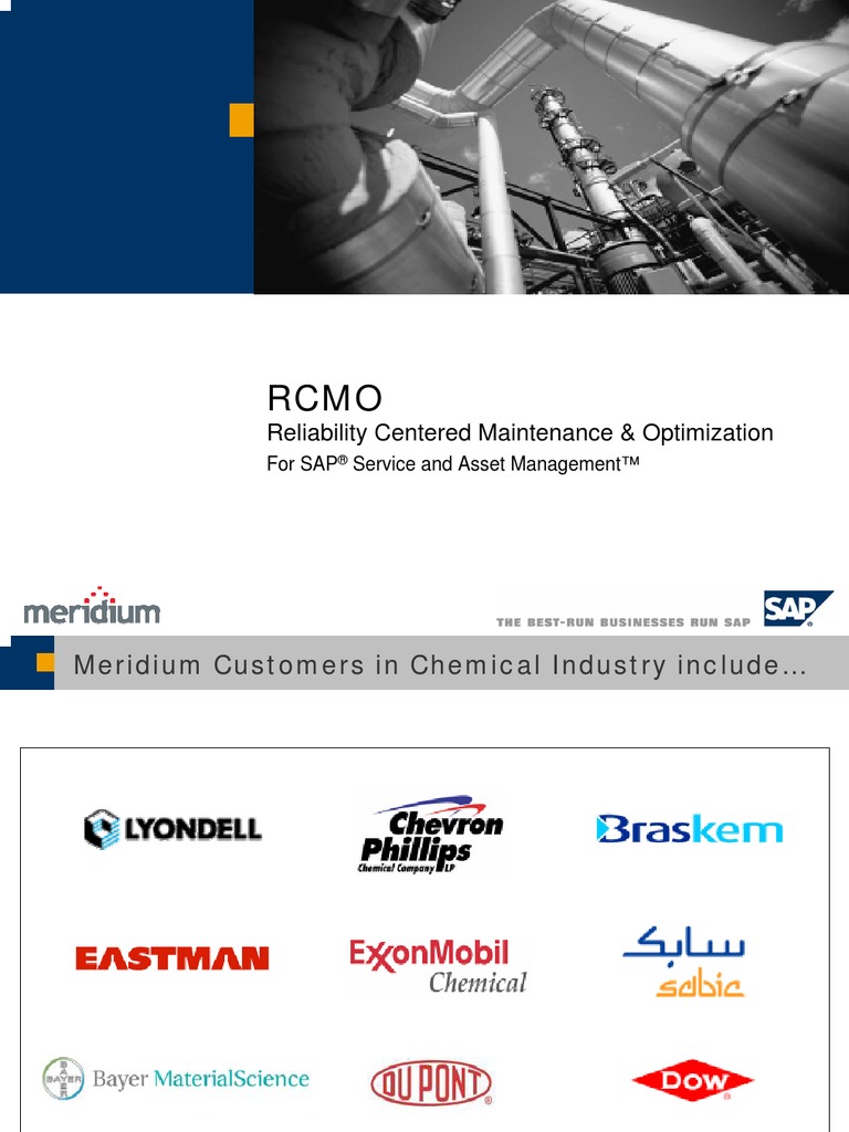 Meridium RCMO | PDF | Reliability Engineering | Strategic Management