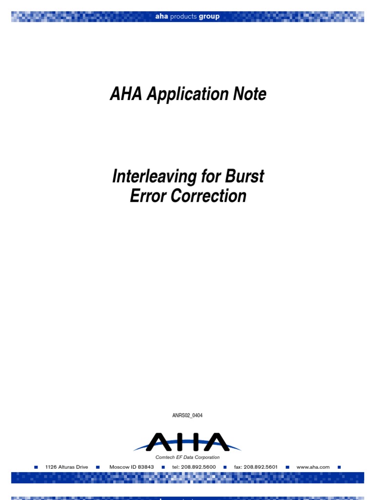 Interleaving For Burst Error Correction | PDF | Forward Error Correction | Code