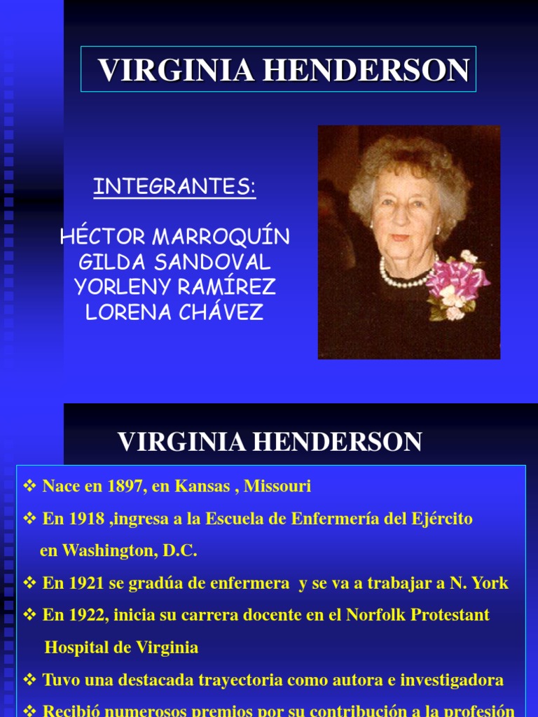 Teoría de Virginia Henderson: Todo lo que necesitas saber ★ Teoría Online