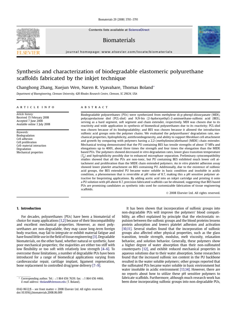 Biomaterials: Changhong Zhang, Xuejun Wen, Naren R. Vyavahare, Thomas ...