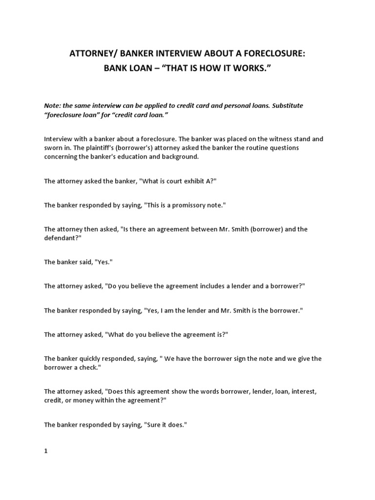 An Analysis of Standard Bank Loan Practices and the Implications for ...