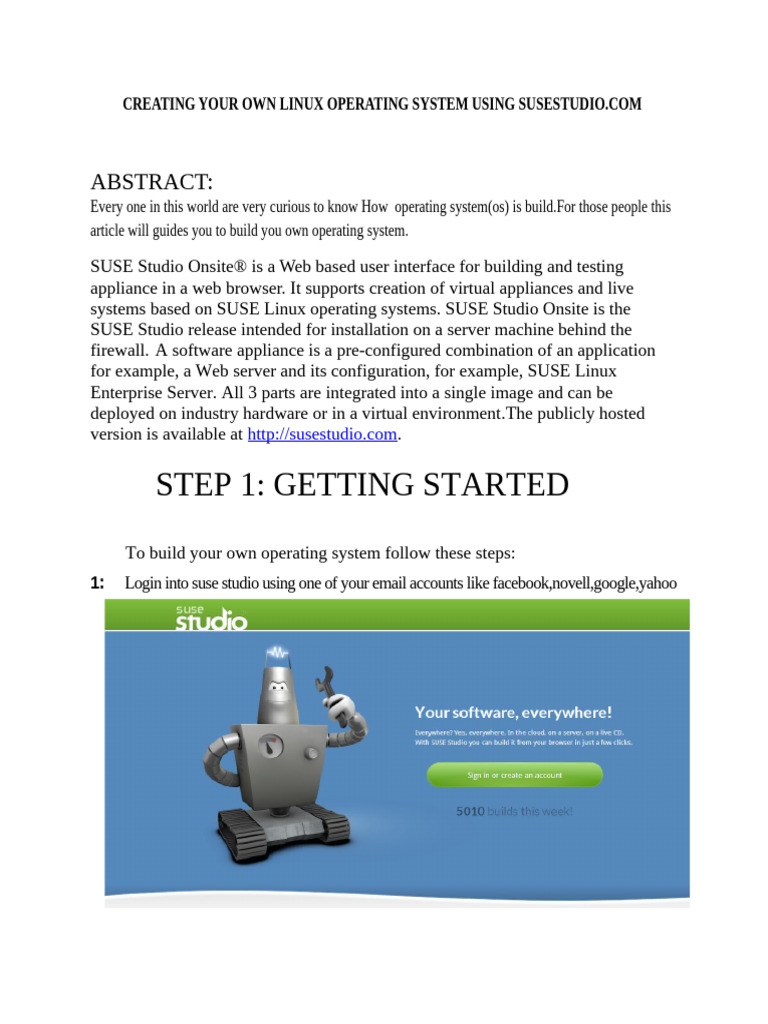 Creating Your Own Operating System | PDF | Operating System | Linux