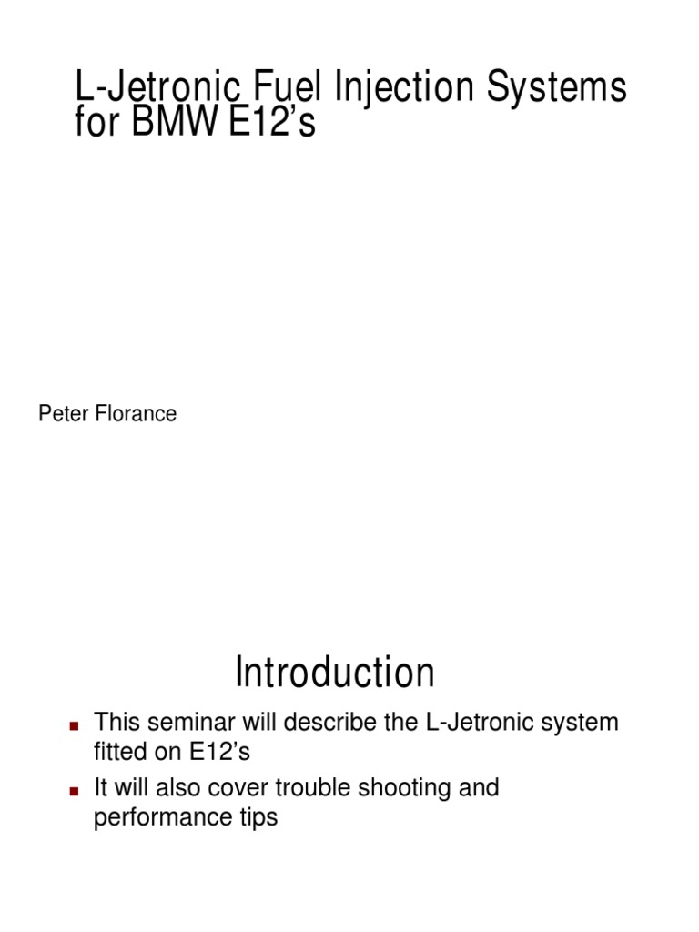 L Jetronic BMW | PDF | Science & Mathematics | Technology & Engineering