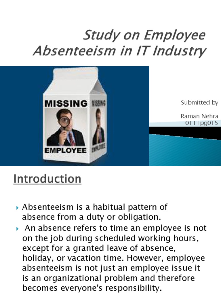 Employee Absenteeism | PDF