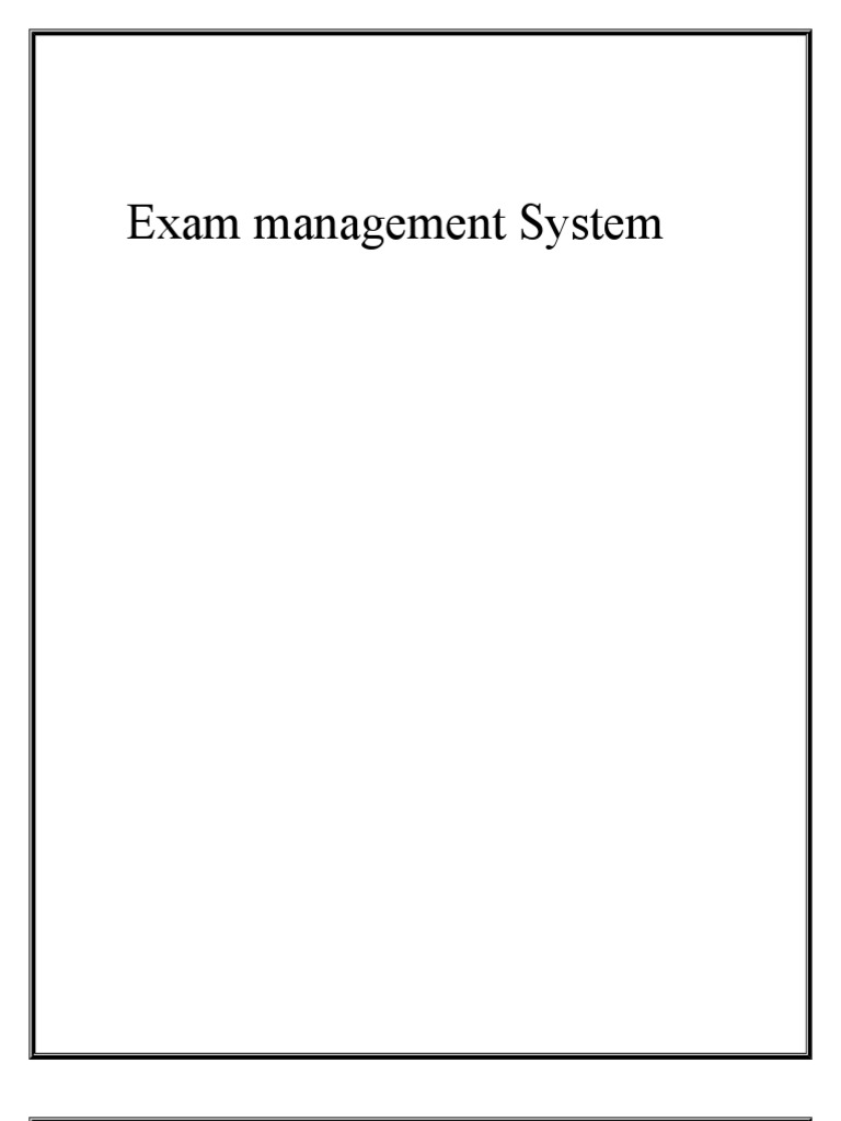 Exam Manag System | PDF | Java (Programming Language) | Test (Assessment)
