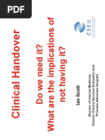 Clinical Handover at The Bedside Checklist: Patient Safety Unit | PDF ...