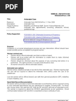 Antenatal Guidelines Kemh | PDF | Gestational Diabetes | Preterm Birth