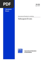 Implementation Guide - SA 560 Subsequent Events | PDF | Auditor's ...