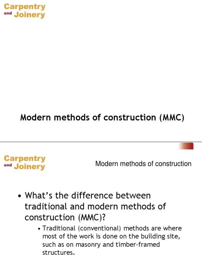 Modern Methods of Construction | PDF | Concrete | Masonry