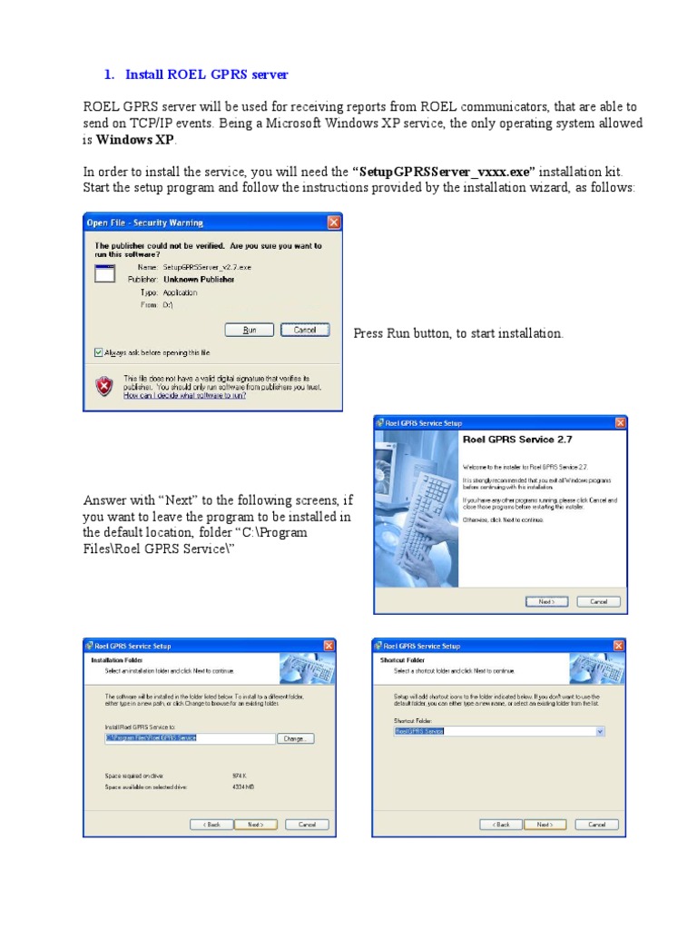 How-To For ROEL GPRS Server | PDF | Port (Computer Networking) | Router (Computing)