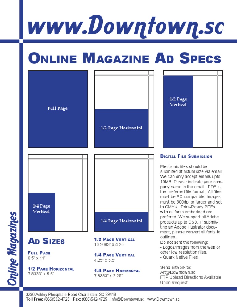 Online Magazine Ad Guidelines | PDF | Publishing | Application Software