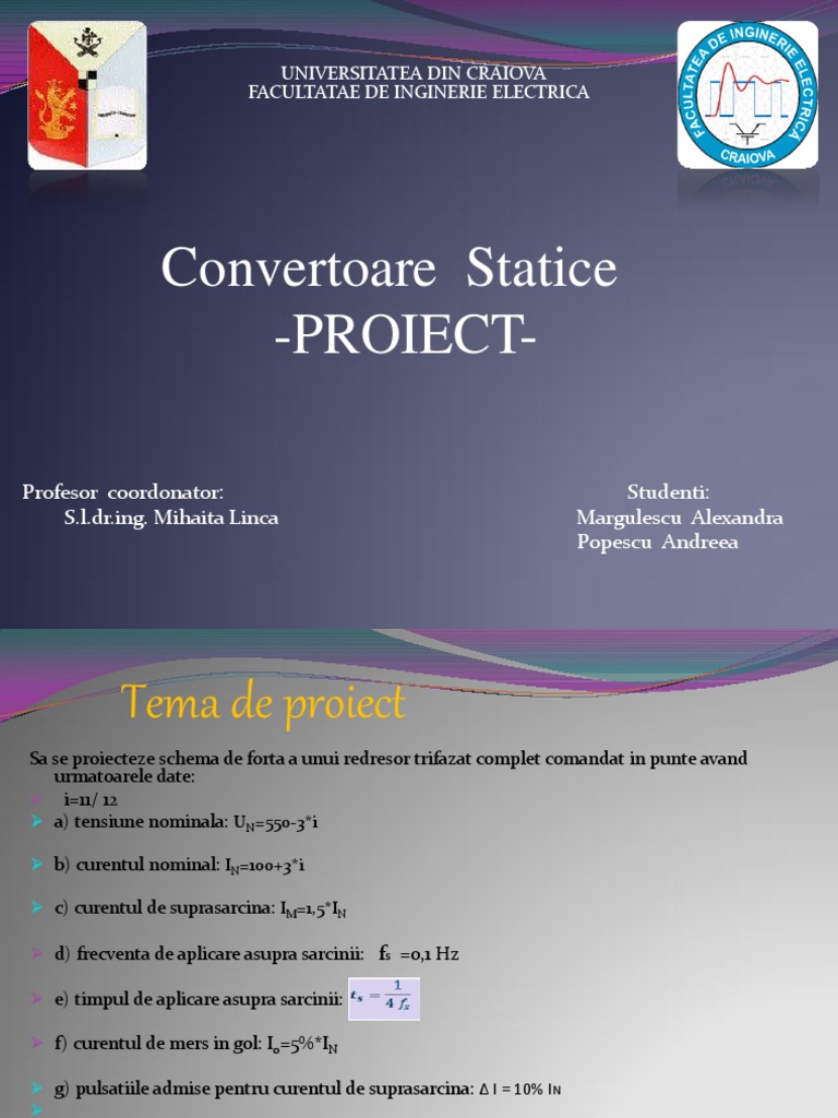 Convertoare Statice | PDF