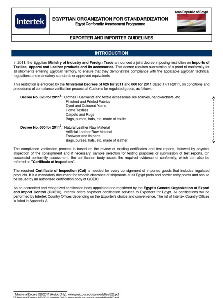 ECAP Exporter Guidelines | PDF | Textiles | Certification