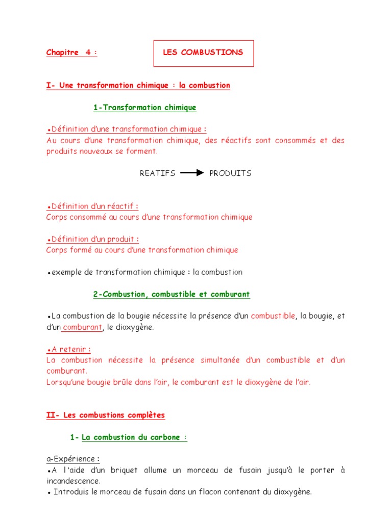 4 1 Chapitre - 4 2 | PDF | Monoxyde de carbone | La combustion