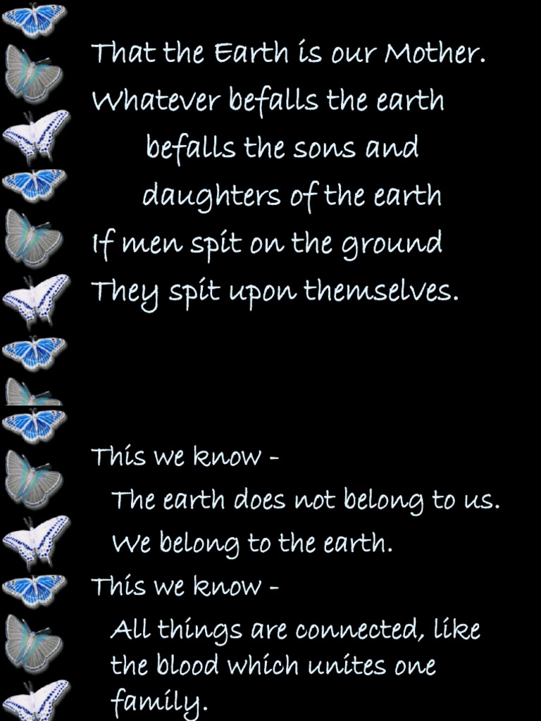 Chief Seattle | PDF